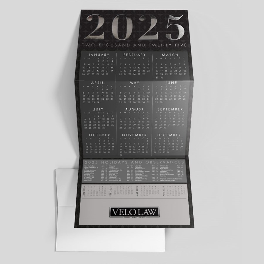 Shades of Gray Calendar Card by Brookhollow