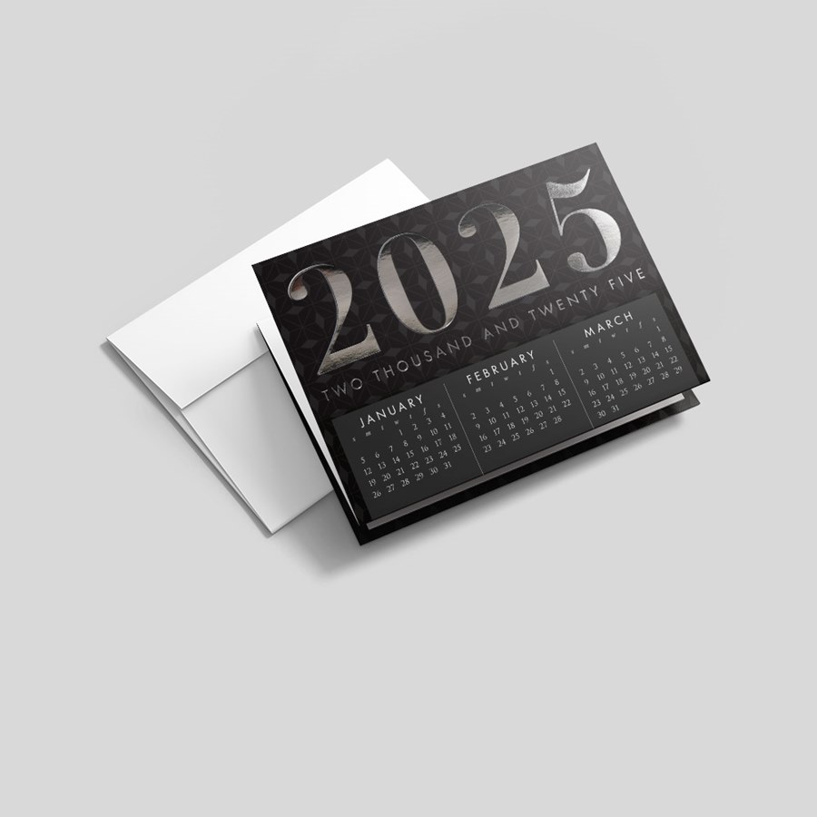 Shades of Gray Calendar Card by Brookhollow