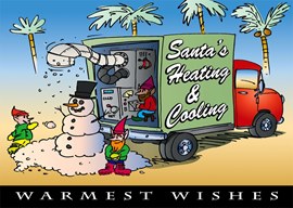 HVAC-Themed Christmas Cards by Brookhollow Cards®