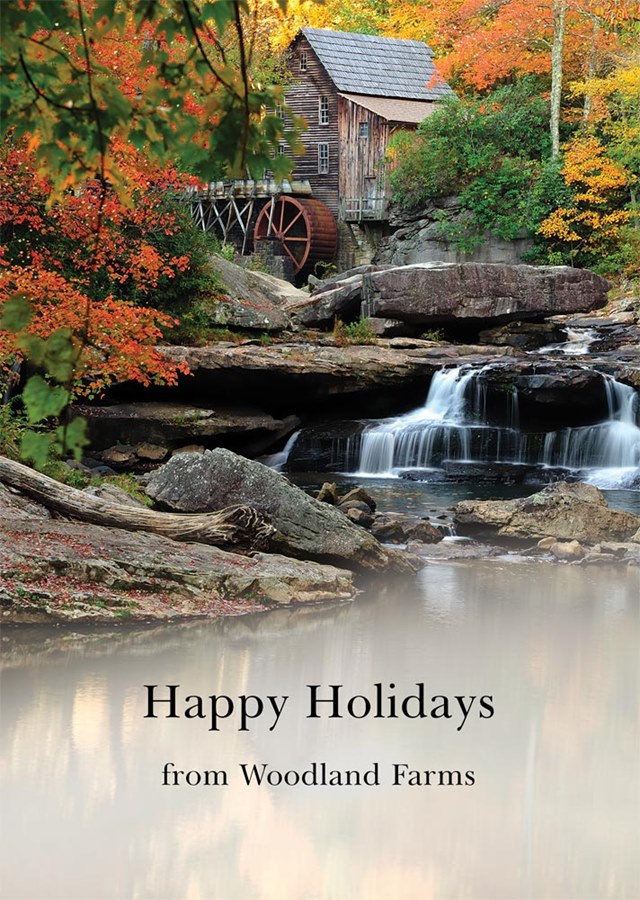 Fall Mill Scene Card by Brookhollow